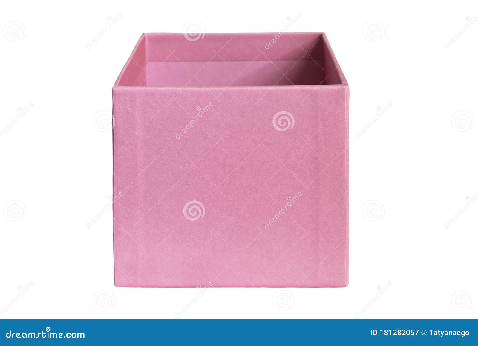 Pink box isolated stock image. Image of paper, studio - 181282057