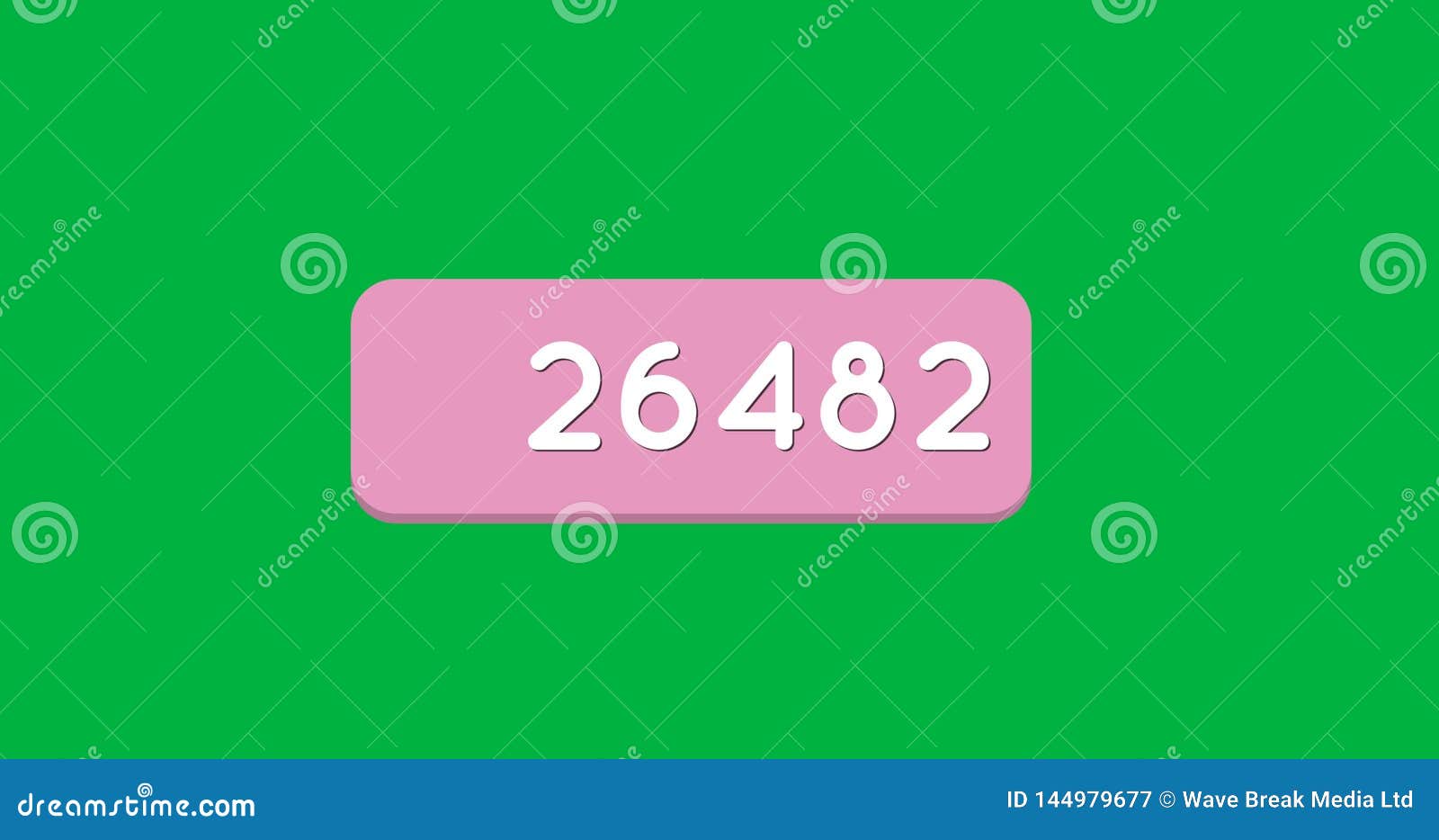 Pink Box with Numbers Counting Up 4k Stock Video - Video of generated ...