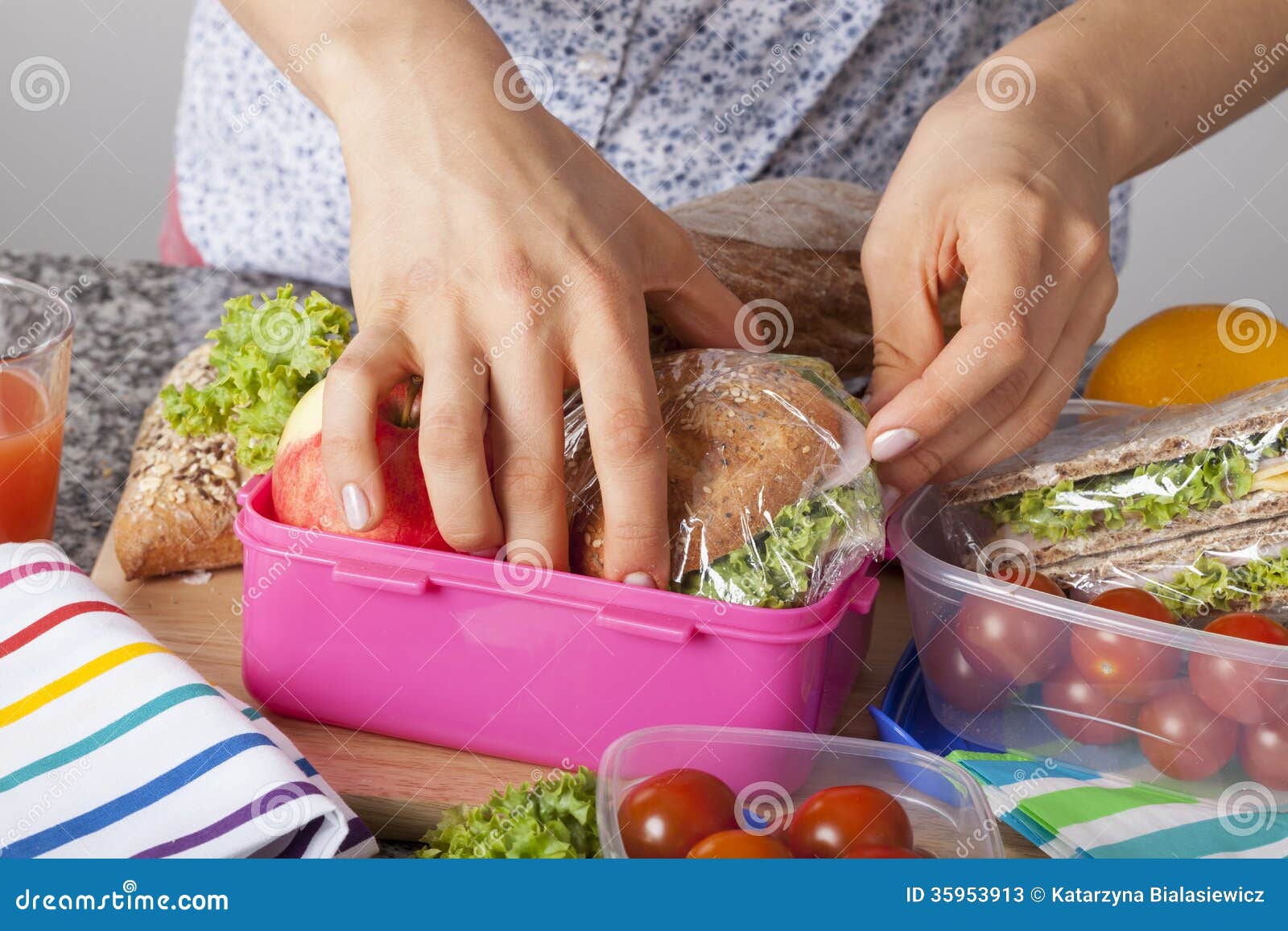 Pink box packing stock image. Image of crisp, diet, fruit - 35953913