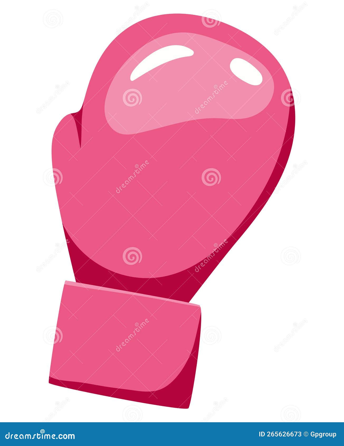 Pink boxing glove design stock vector. Illustration of pink - 265626673
