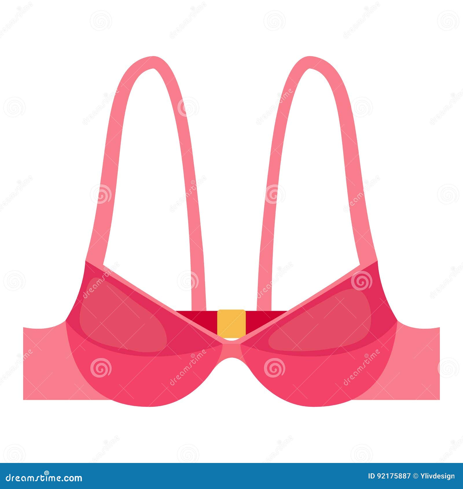 Pink Bra Icon, Cartoon Style Stock Vector - Illustration of romance ...