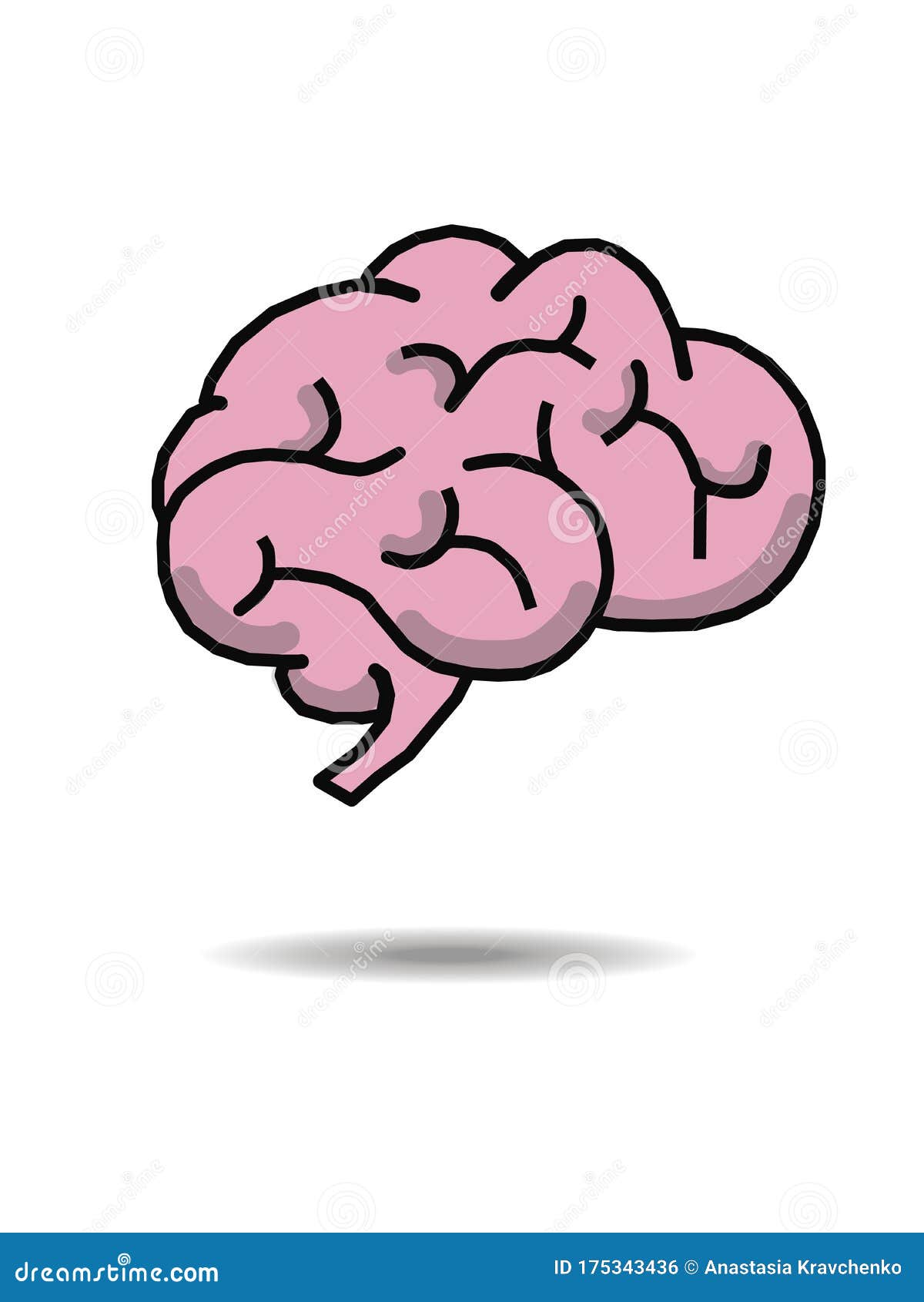 Pink Cartoon Brains