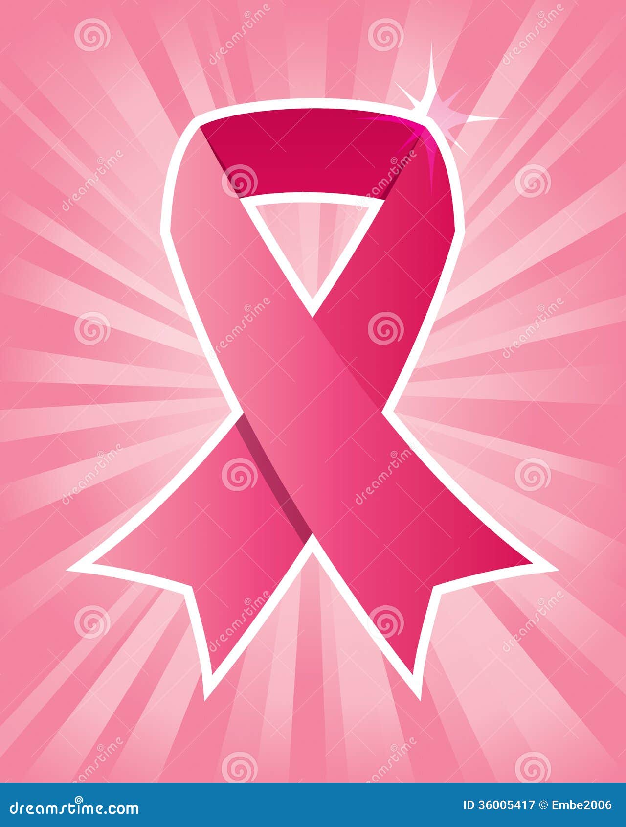 Pink Breast Cancer Ribbon Cartoon Vector | CartoonDealer.com #25122313