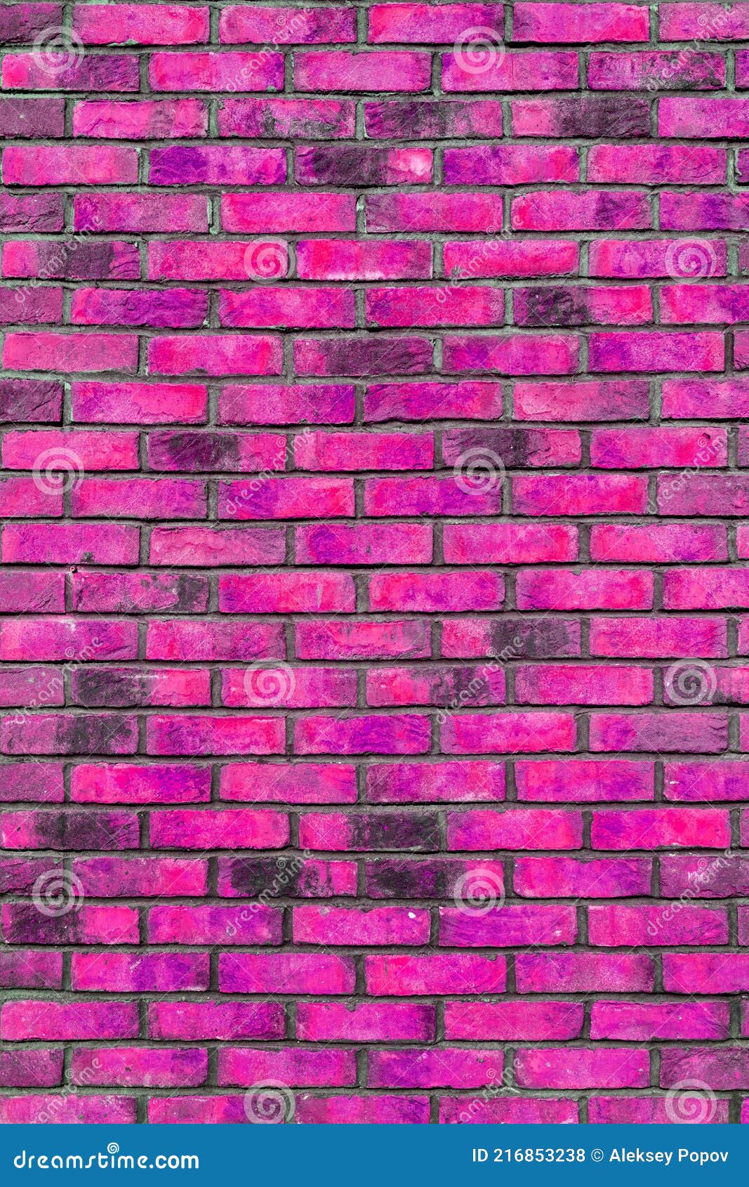 Pink Brick Building Wall. Interior of a Modern Loft Stock Photo - Image ...