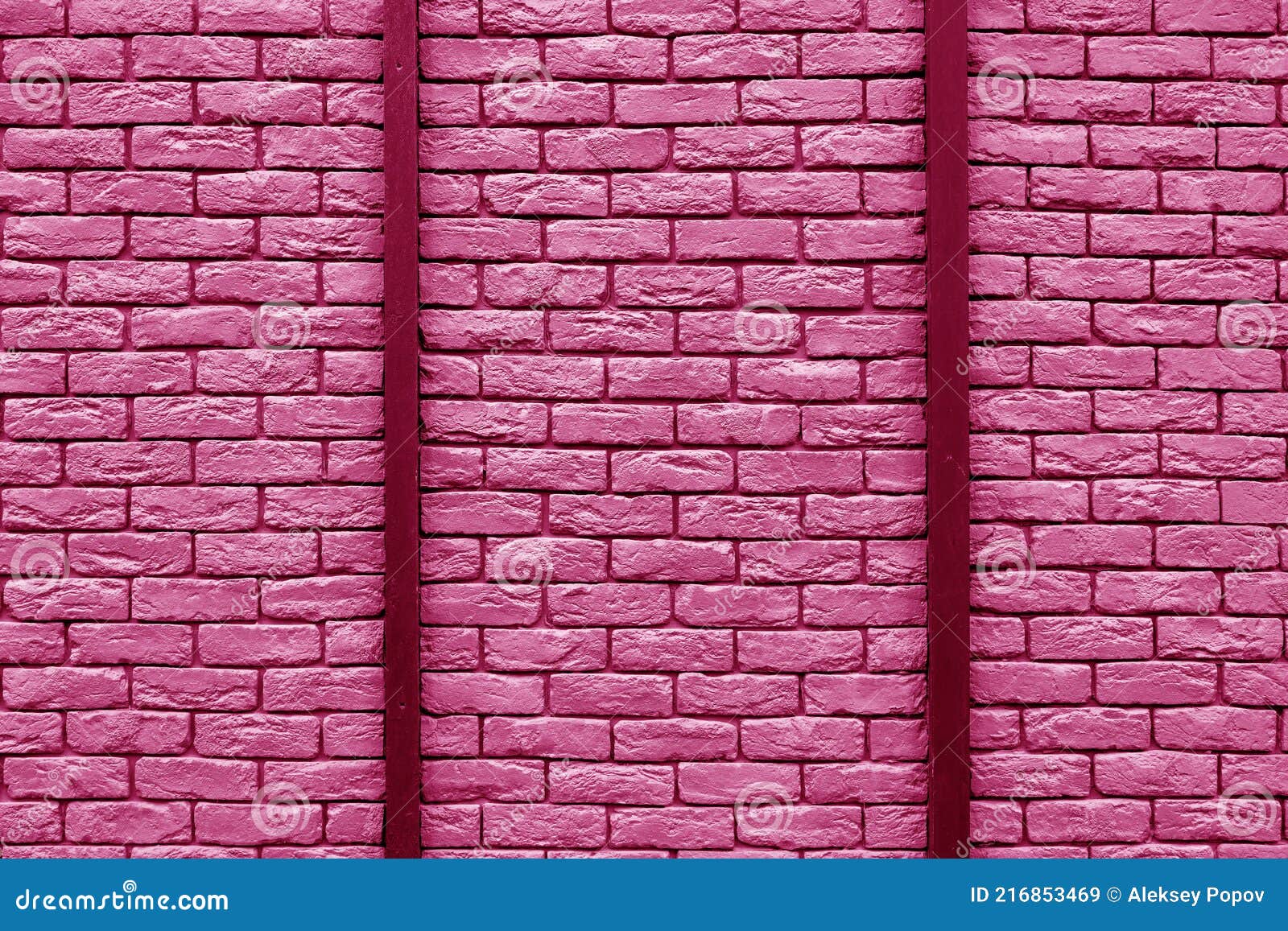 Pink Brick Building Wall. Interior of a Modern Loft Stock Image - Image ...
