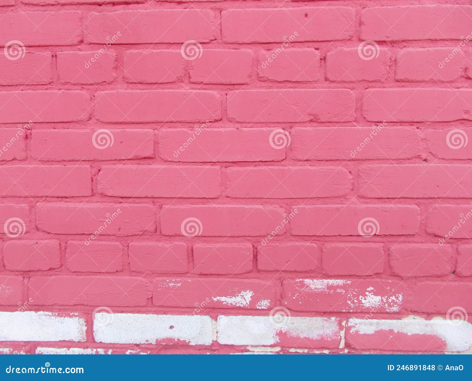 Pink Brick Wall As Background, Texture Wall Texture with Vintage Style ...