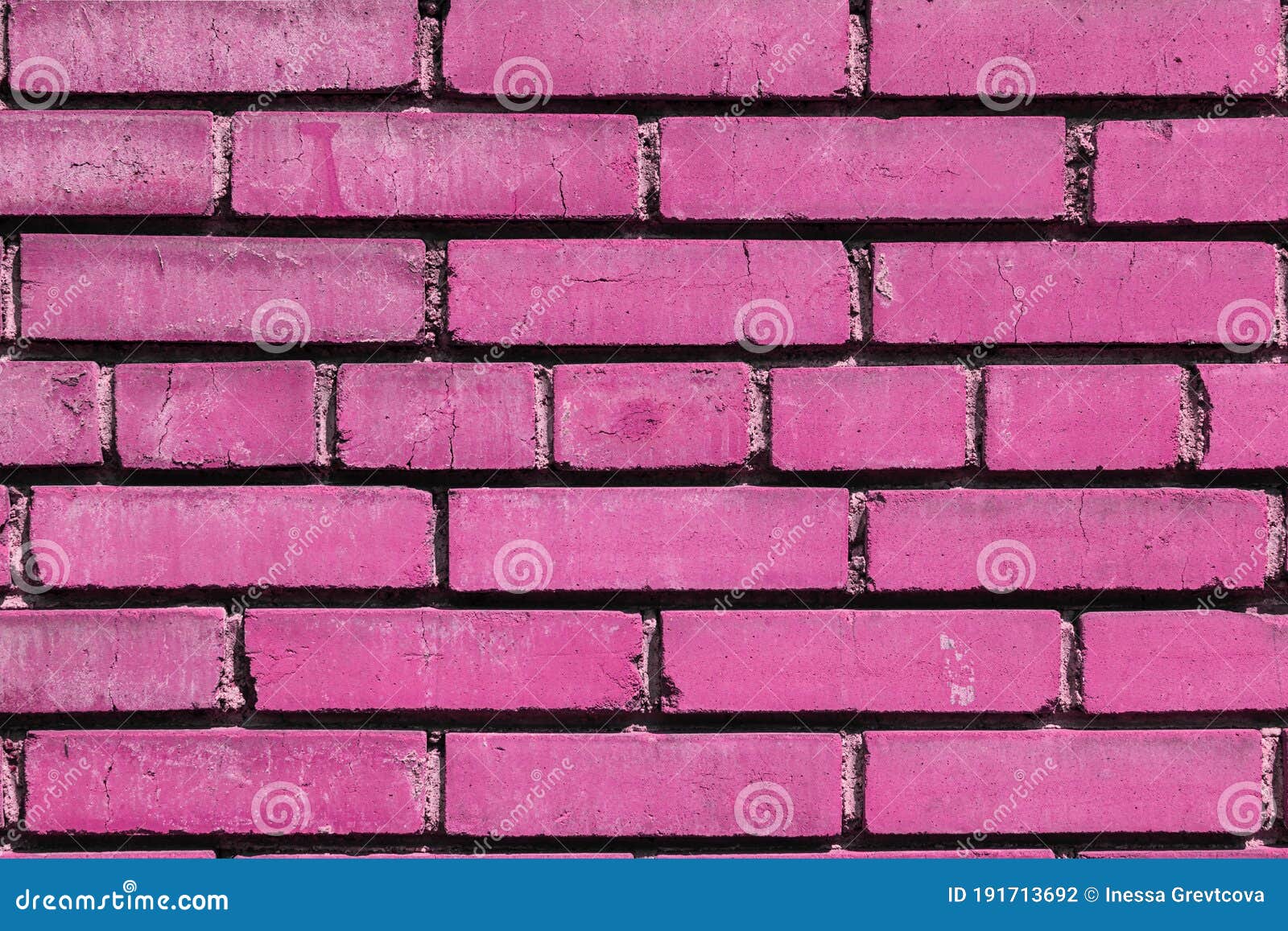 Pink brick wall, texture. stock photo. Image of grunge - 191713692