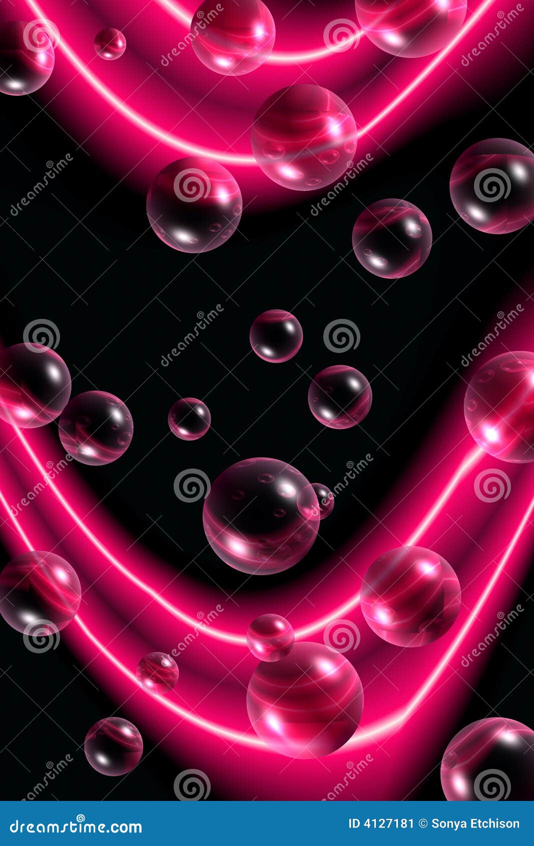 Pink Bubbles Cartoon Vector | CartoonDealer.com #18369279