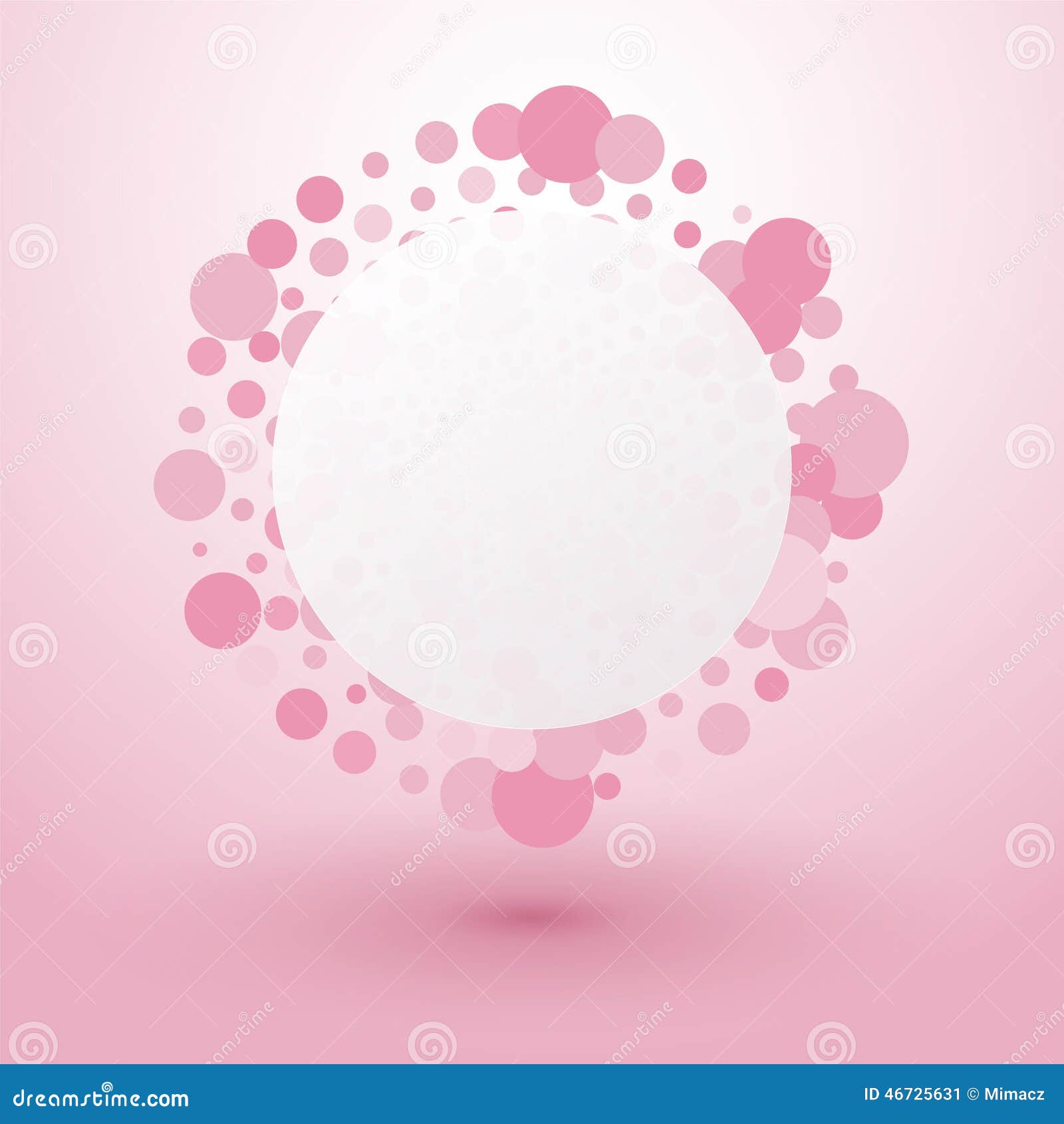 Pink bubbles stock vector. Illustration of template, bubbles - 46725631