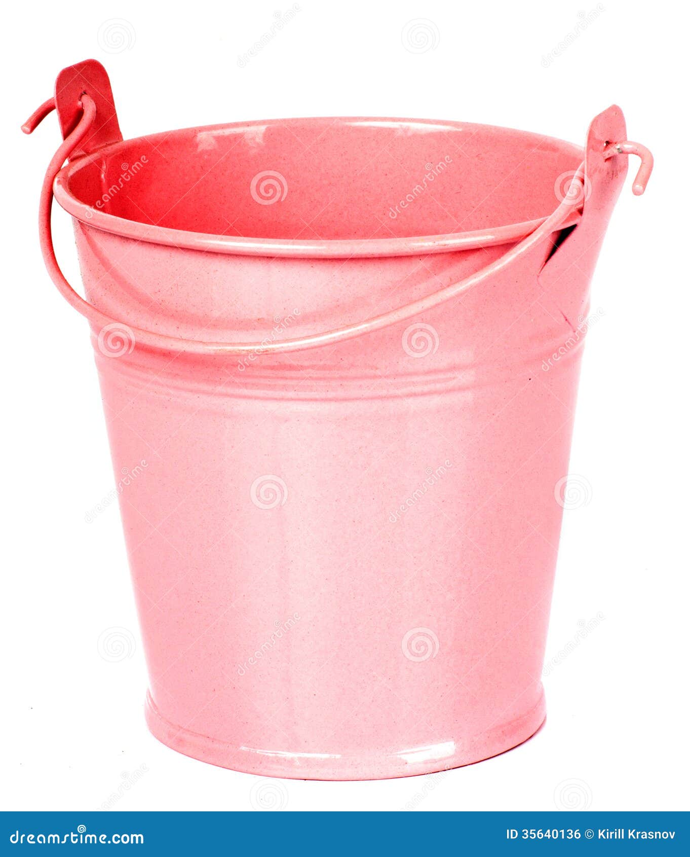 Pink bucket stock photo. Image of pouring, waters, closeup - 35640136
