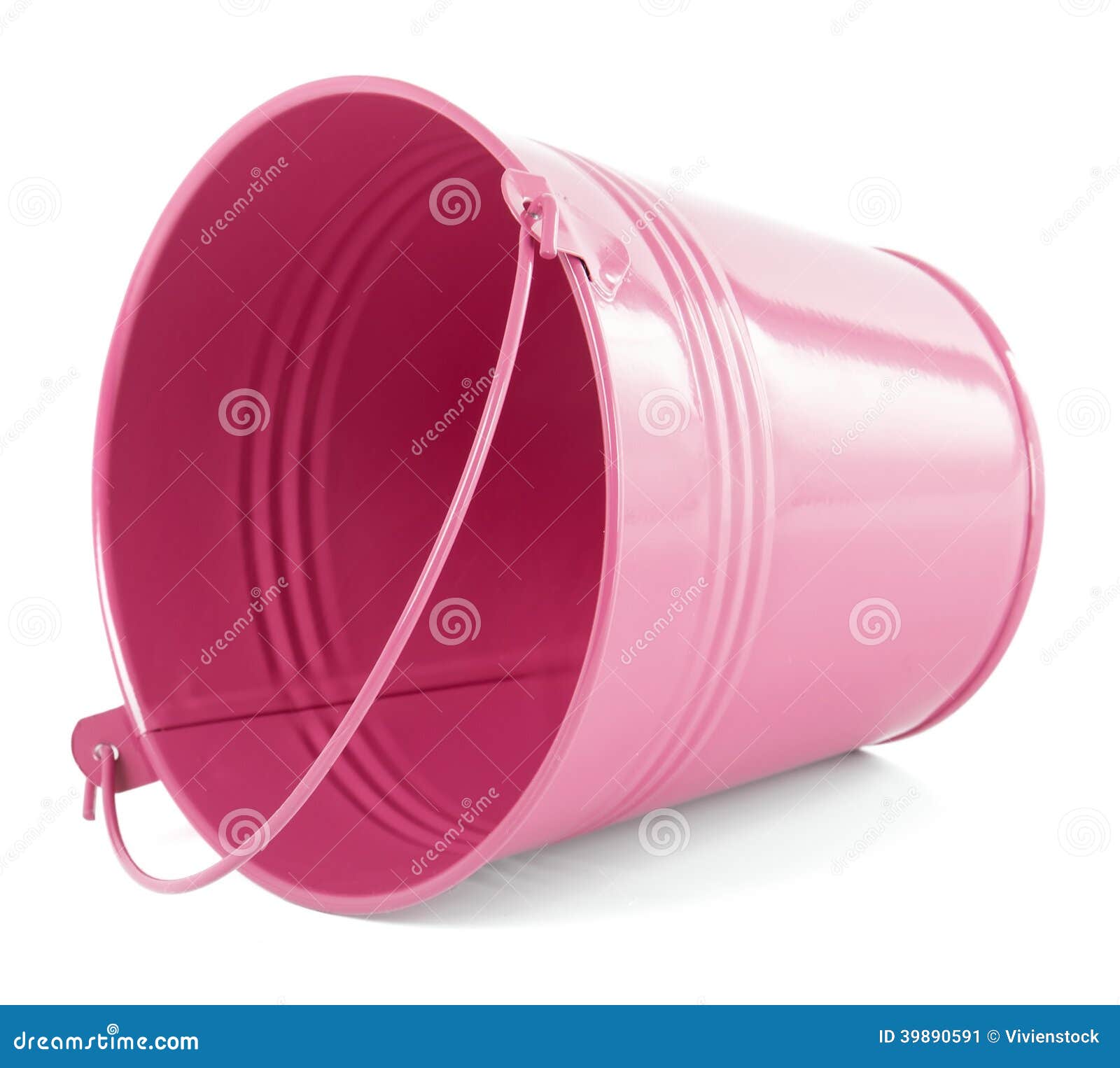 Pink bucket stock image. Image of white, steel, metal - 39890591