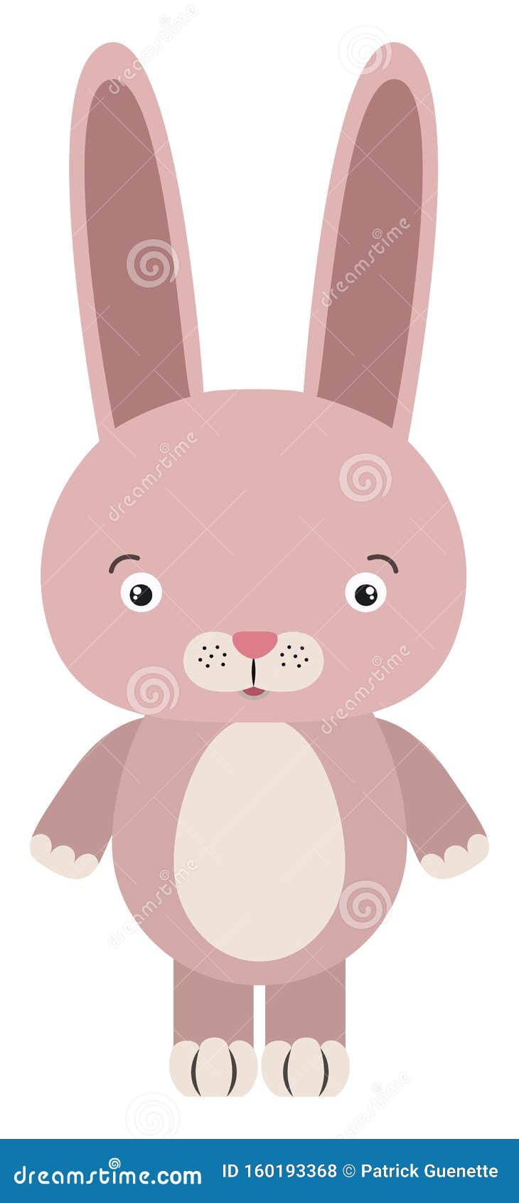 Pink Bunny, Illustration, Vector Stock Vector - Illustration of holiday ...