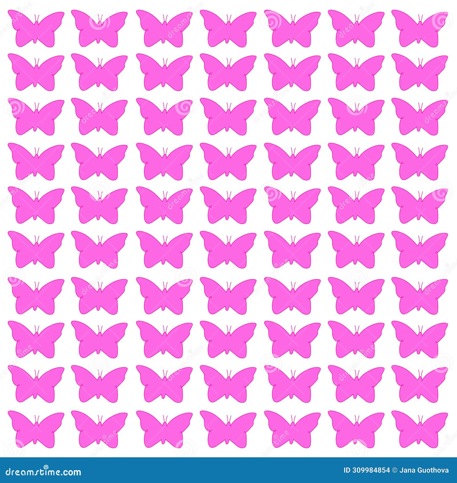 Pink Butterflies Design Pattern Texture Wallart Stock Vector ...