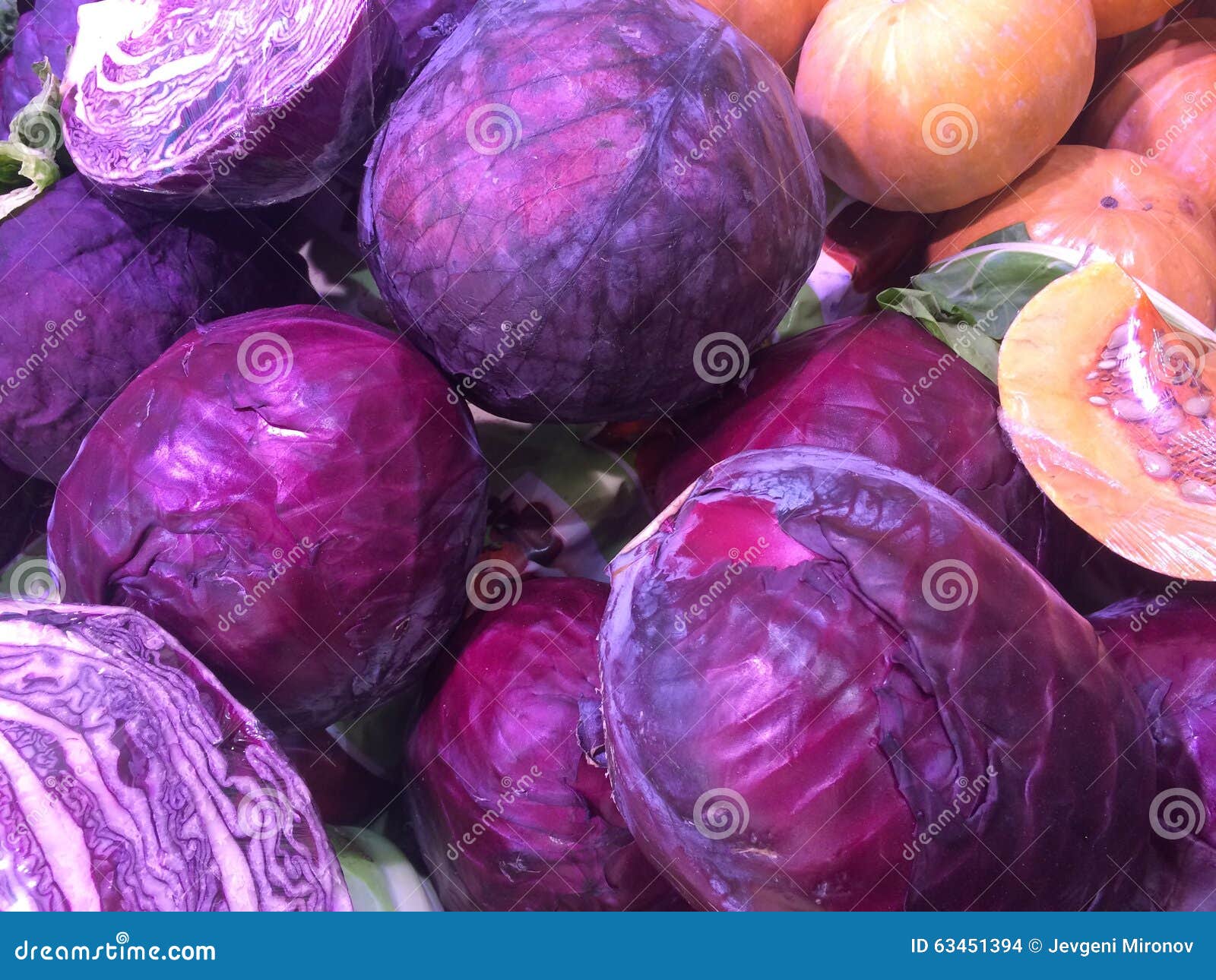 Pink cabbage stock photo. Image of cabage, healthy, farm - 63451394