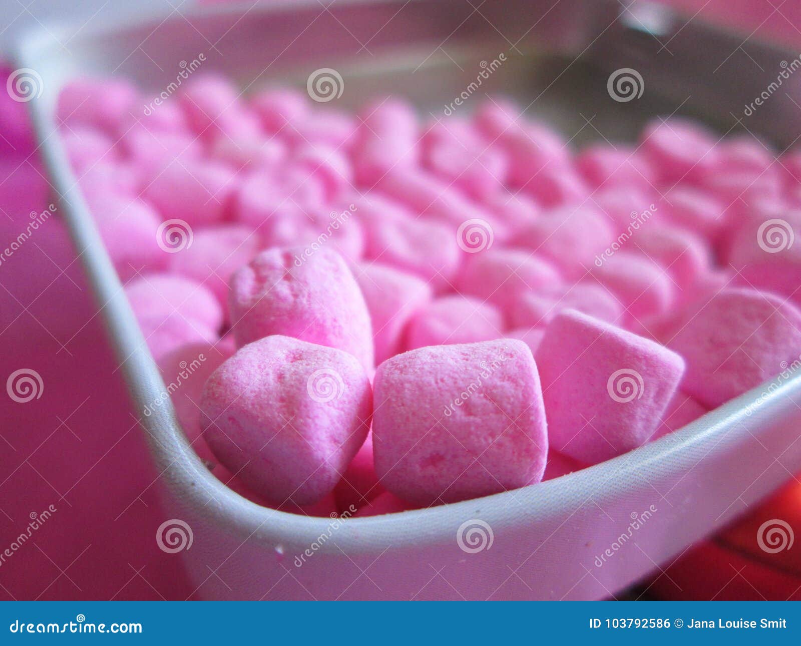 Pink Cachous Sweets. stock photo. Image of pack, party - 103792586