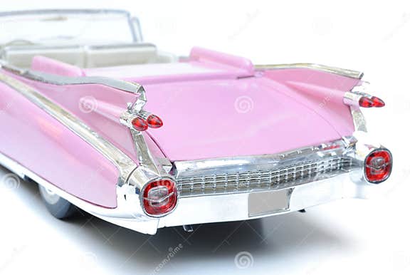 Pink Cadillac stock photo. Image of vintage, tail, cars - 16844006