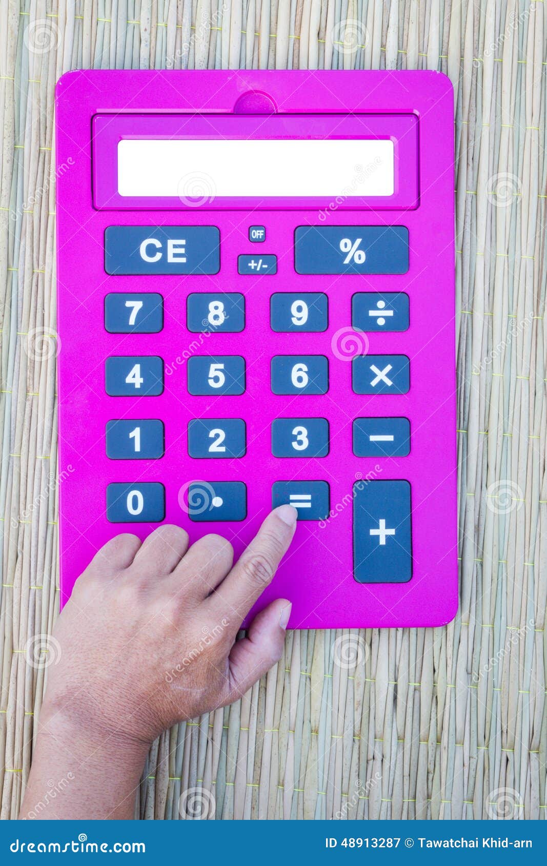 Pink calculator stock image. Image of calculating, data - 48913287