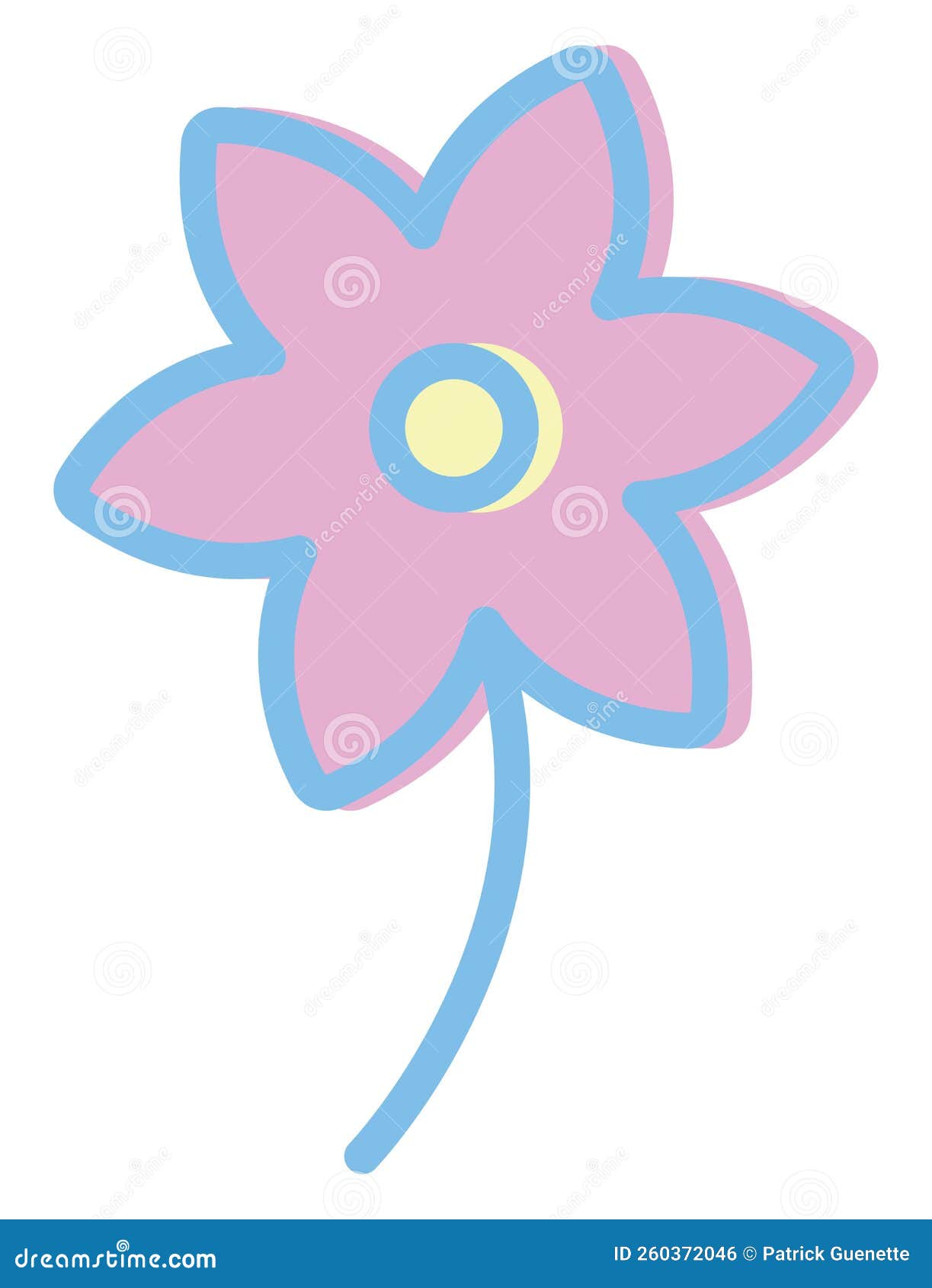 Pink California Poppy, Icon Stock Vector - Illustration of decorative ...