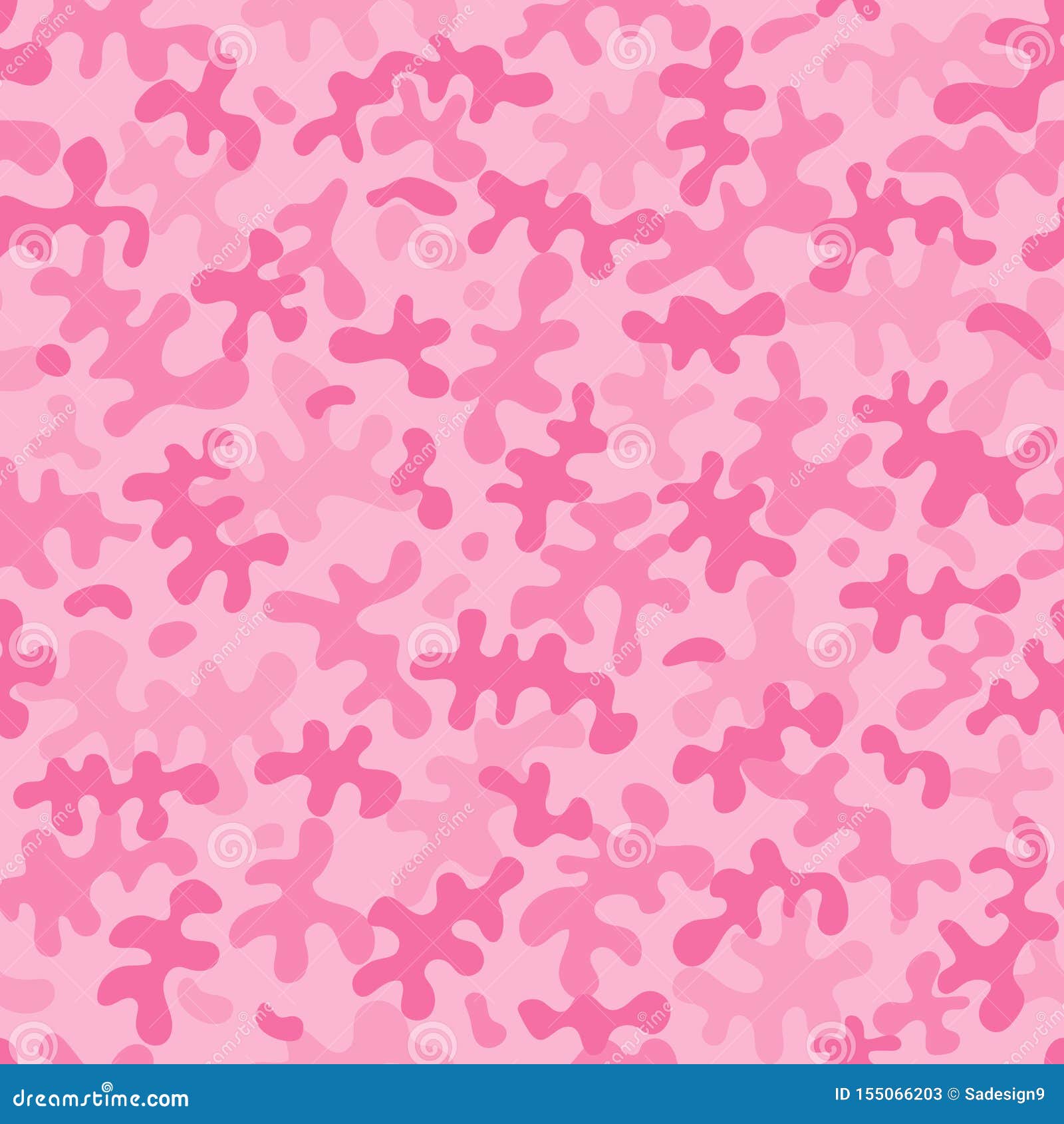 Pink Camouflage Seamless Pattern. Stock Vector - Illustration of camo ...