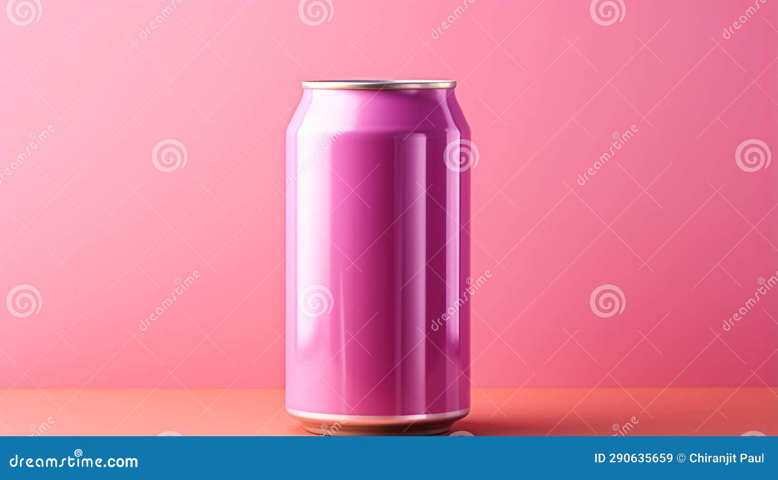 A Pink Can of Soda on a Pink Background Stock Image - Image of material ...