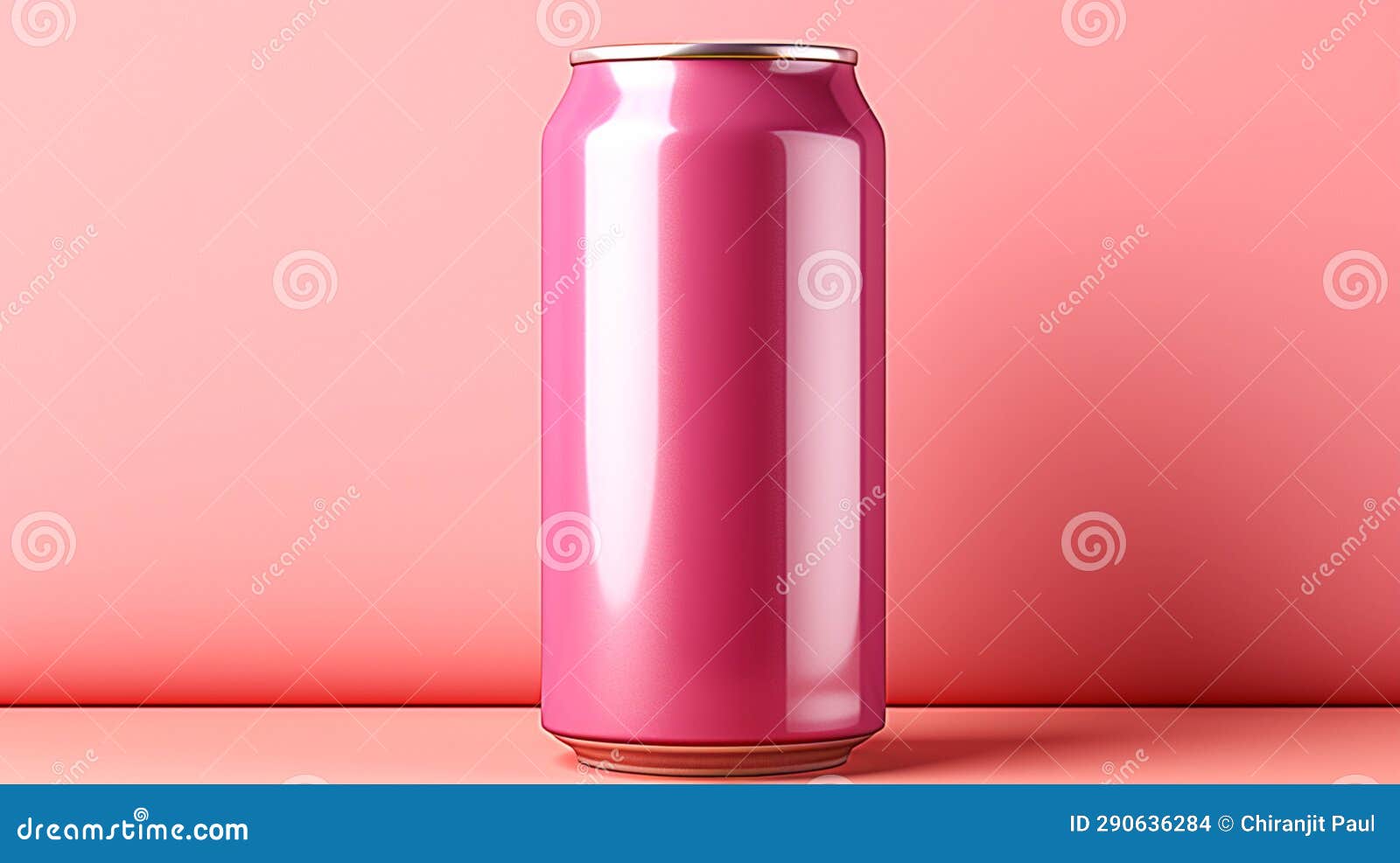 A Pink Can of Soda on a Pink Background Stock Photo - Image of ...