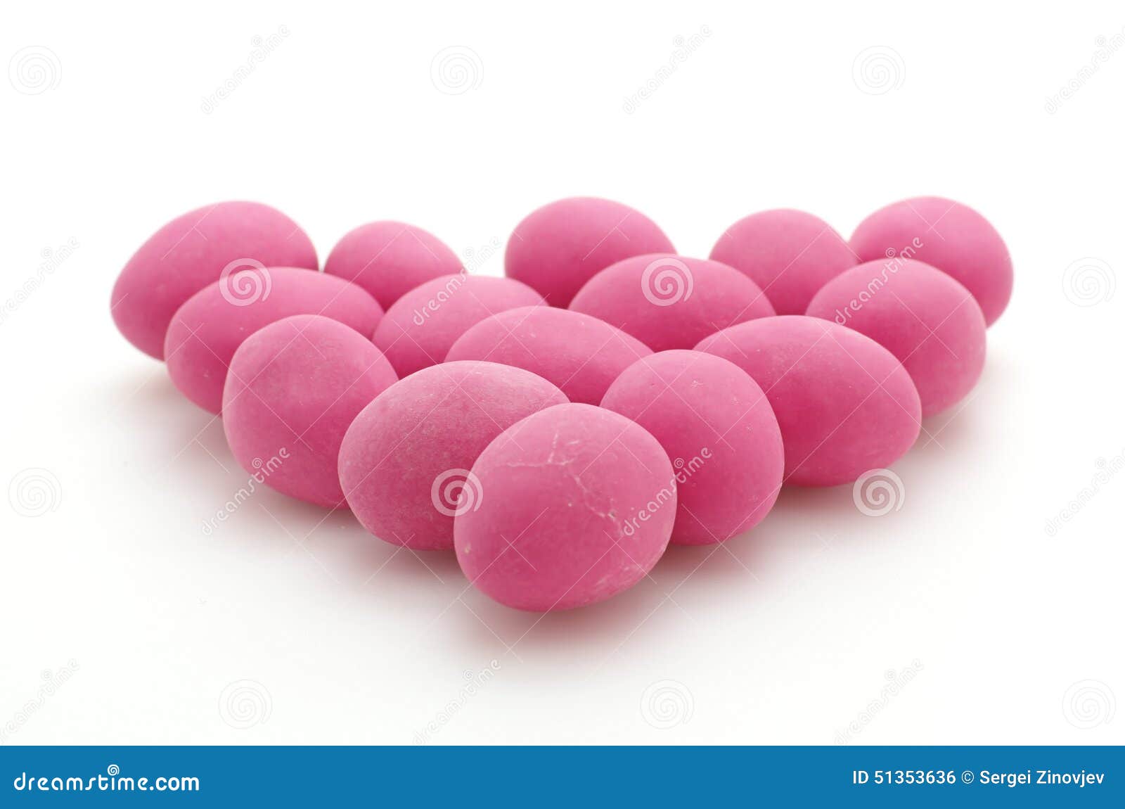 Pink candies. stock photo. Image of decoration, colorful - 51353636