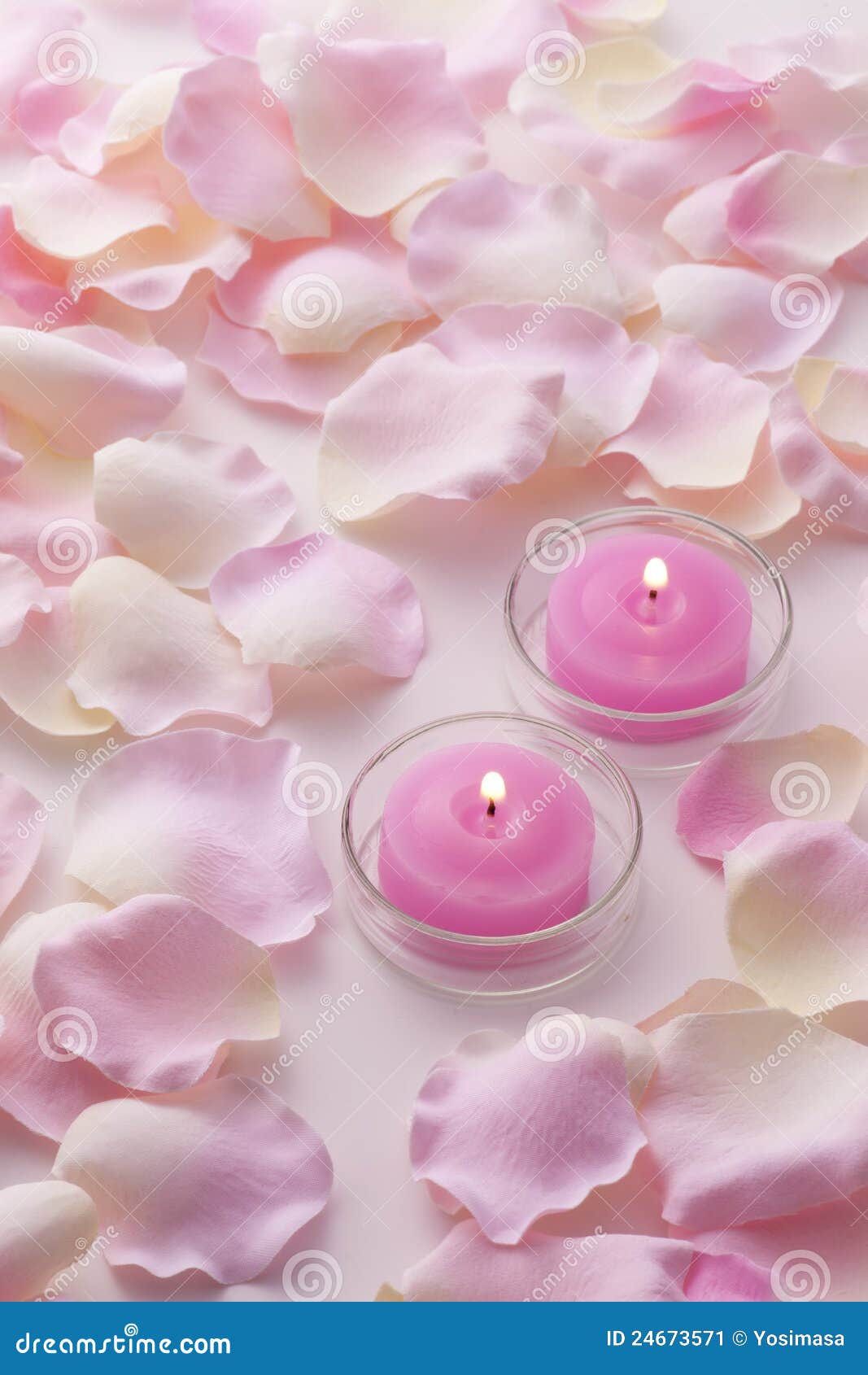 Pink candles stock image. Image of leaf, objects, love - 24673571