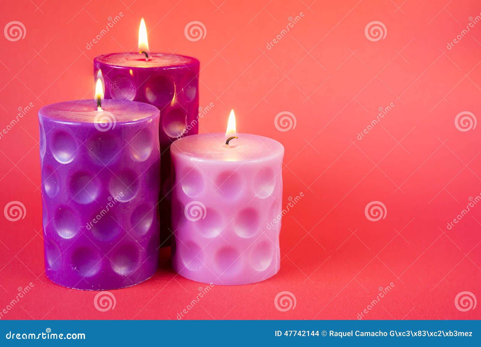 Pink candles stock photo. Image of tranquil, objects - 47742144