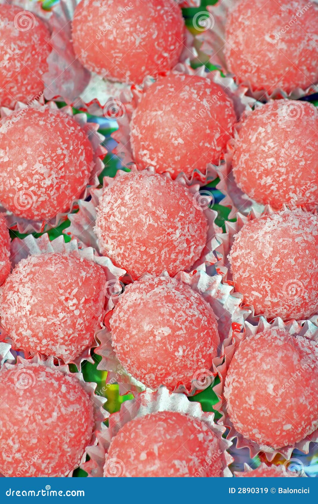 Pink candy stock image. Image of balls, coconut, sugar - 2890319