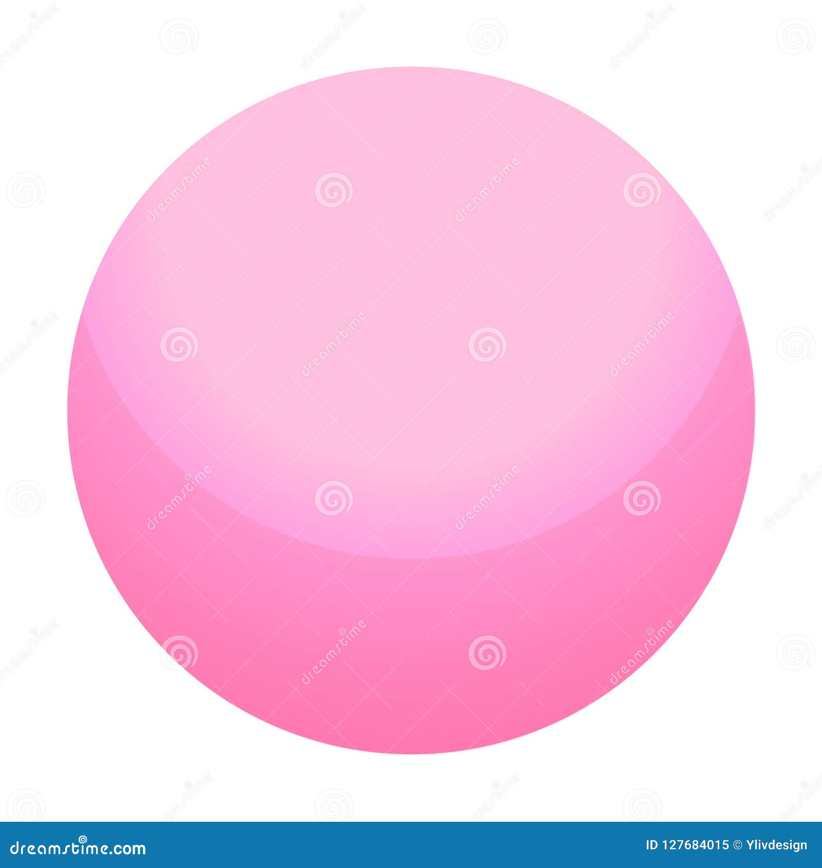 Pink Candy Ball Icon, Isometric Style Stock Vector - Illustration of ...