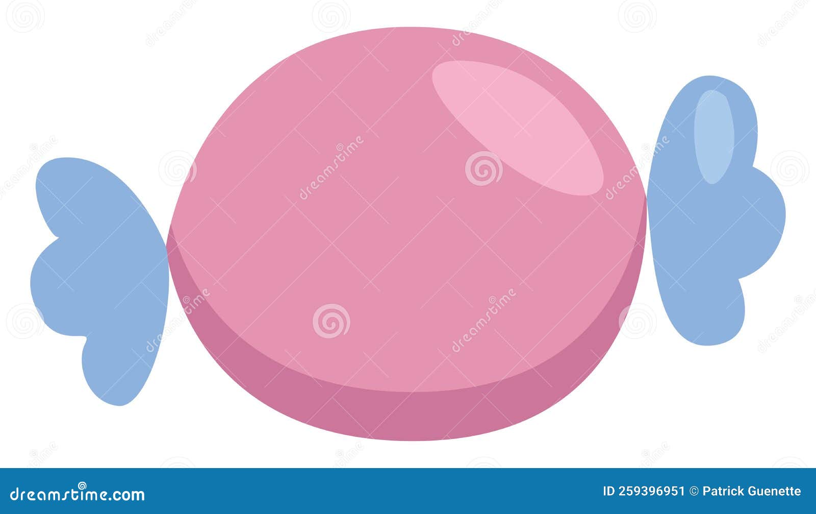 Pink candy, icon stock vector. Illustration of pink - 259396951
