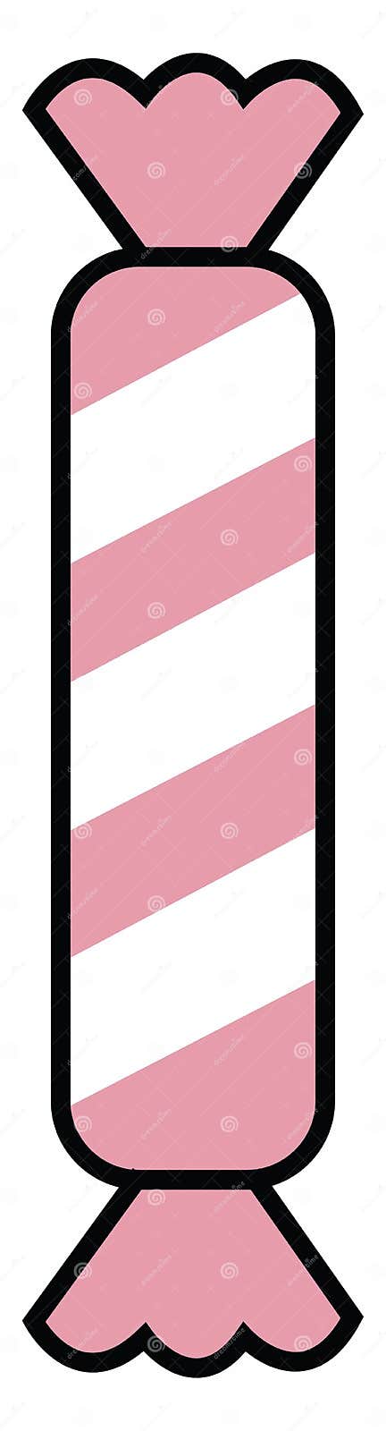 Pink candy, icon stock vector. Illustration of caramel - 259785971