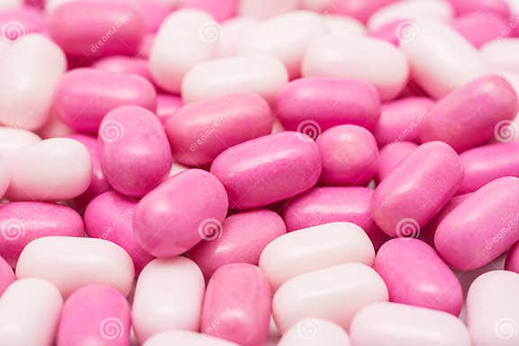 Pink Candy Mints stock image. Image of fresh, bonbons - 37979453