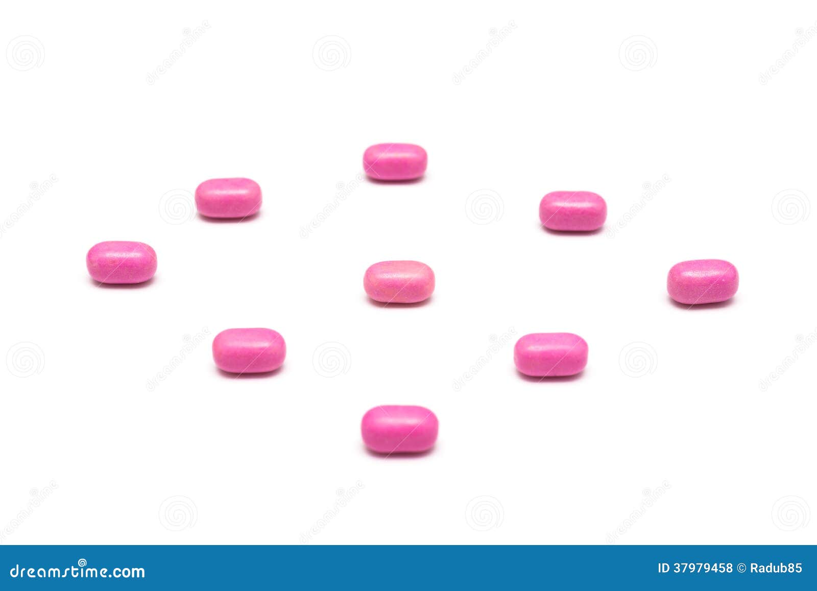 Pink Candy Mints Isolated stock photo. Image of drug - 37979458