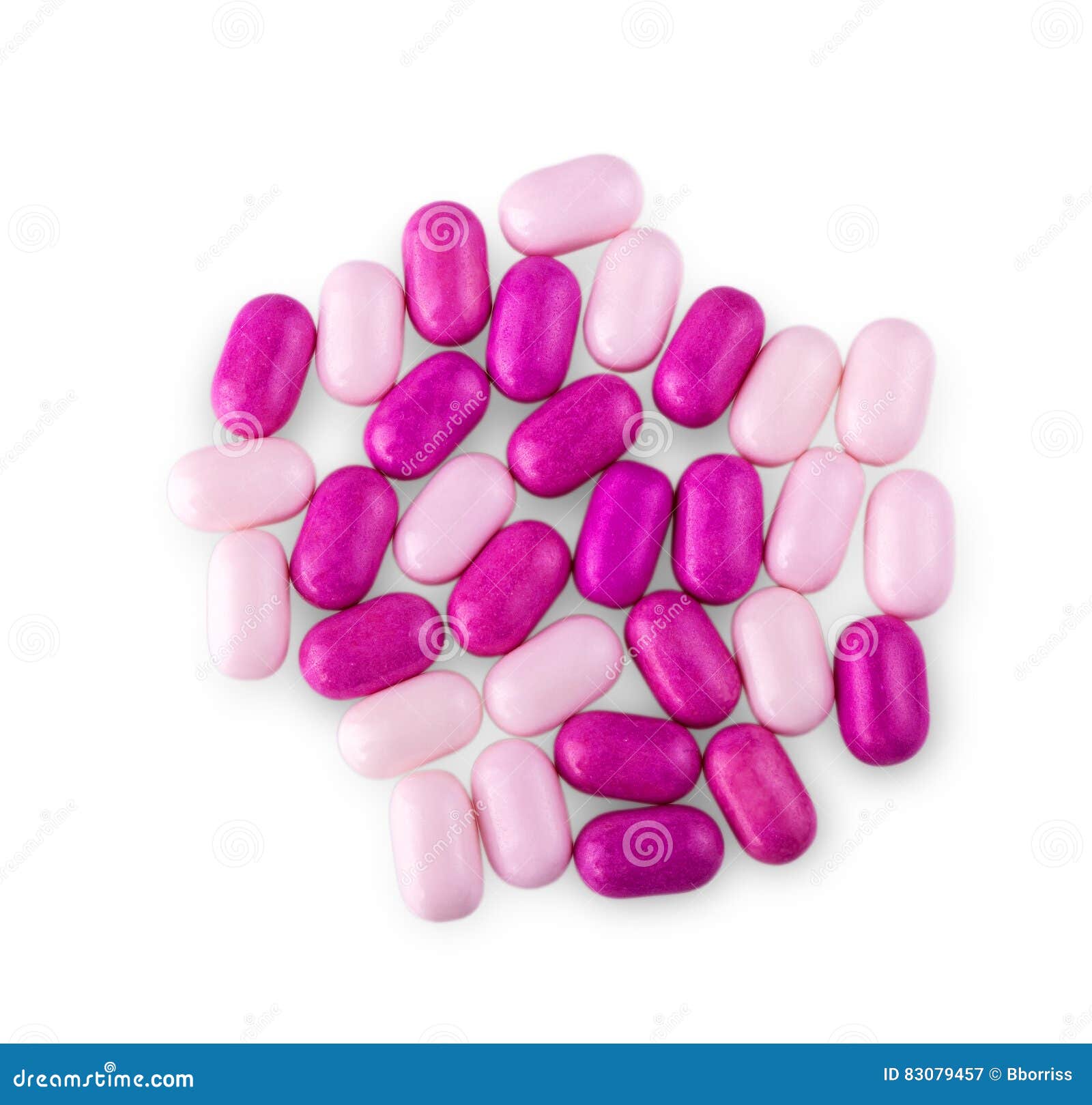 Pink Candy Mints Isolated on White Stock Image - Image of lots, mint ...