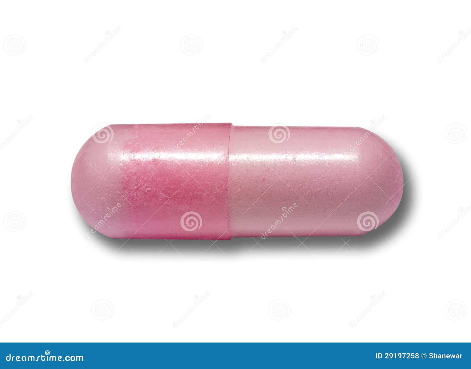 Pink Capsule of Drugs on Isolated White Stock Photo - Image of isolated ...