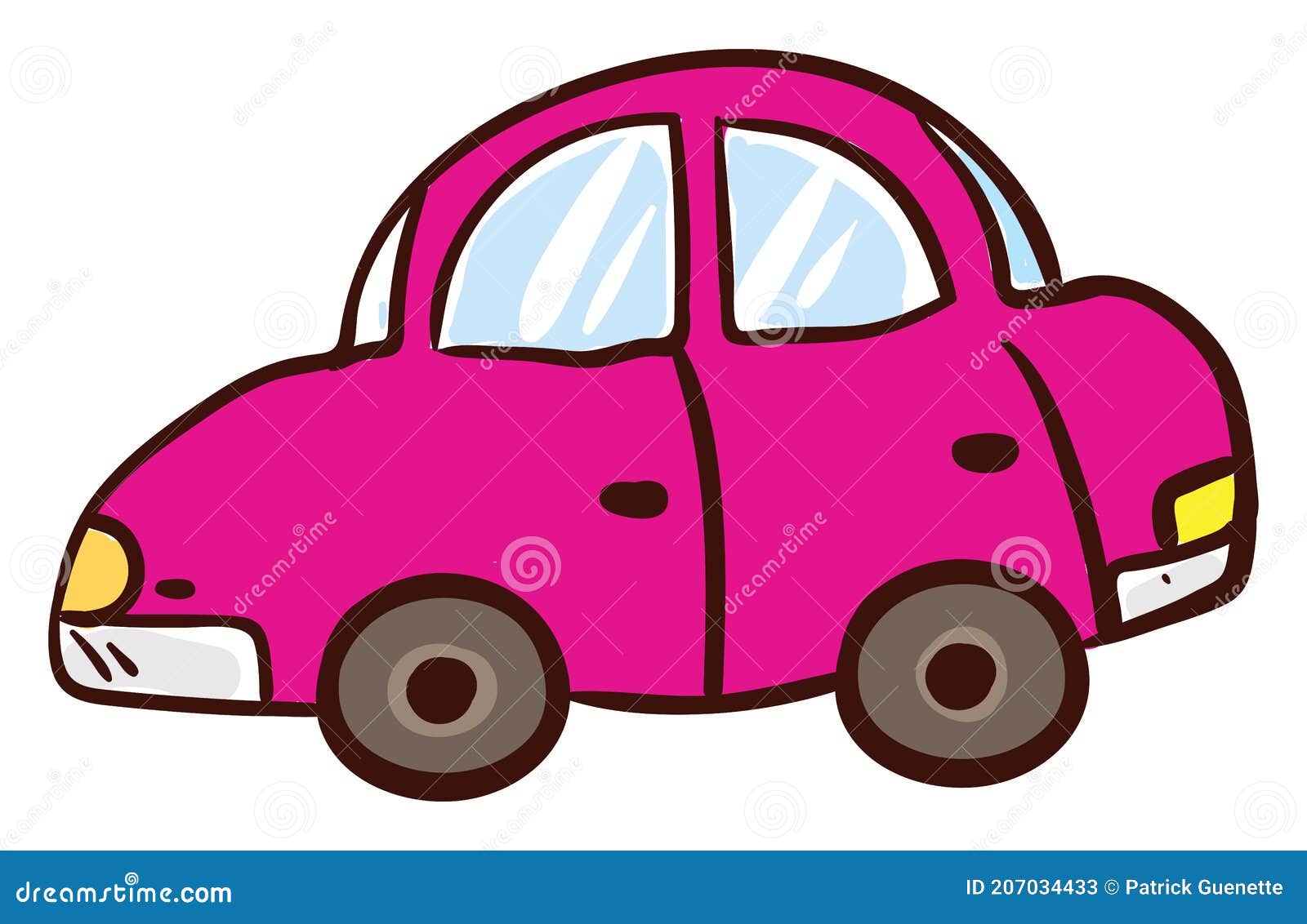 Pink Car, Illustration, Vector Stock Vector - Illustration of pink ...