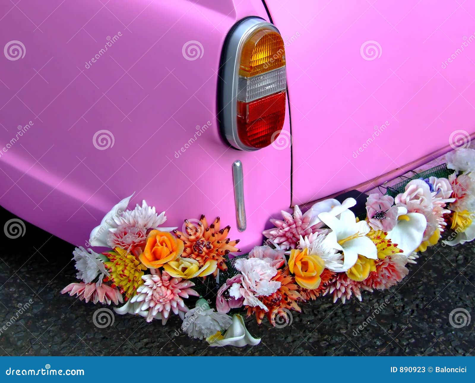 Pink car rear stock image. Image of town, rear, lifestyle - 890923