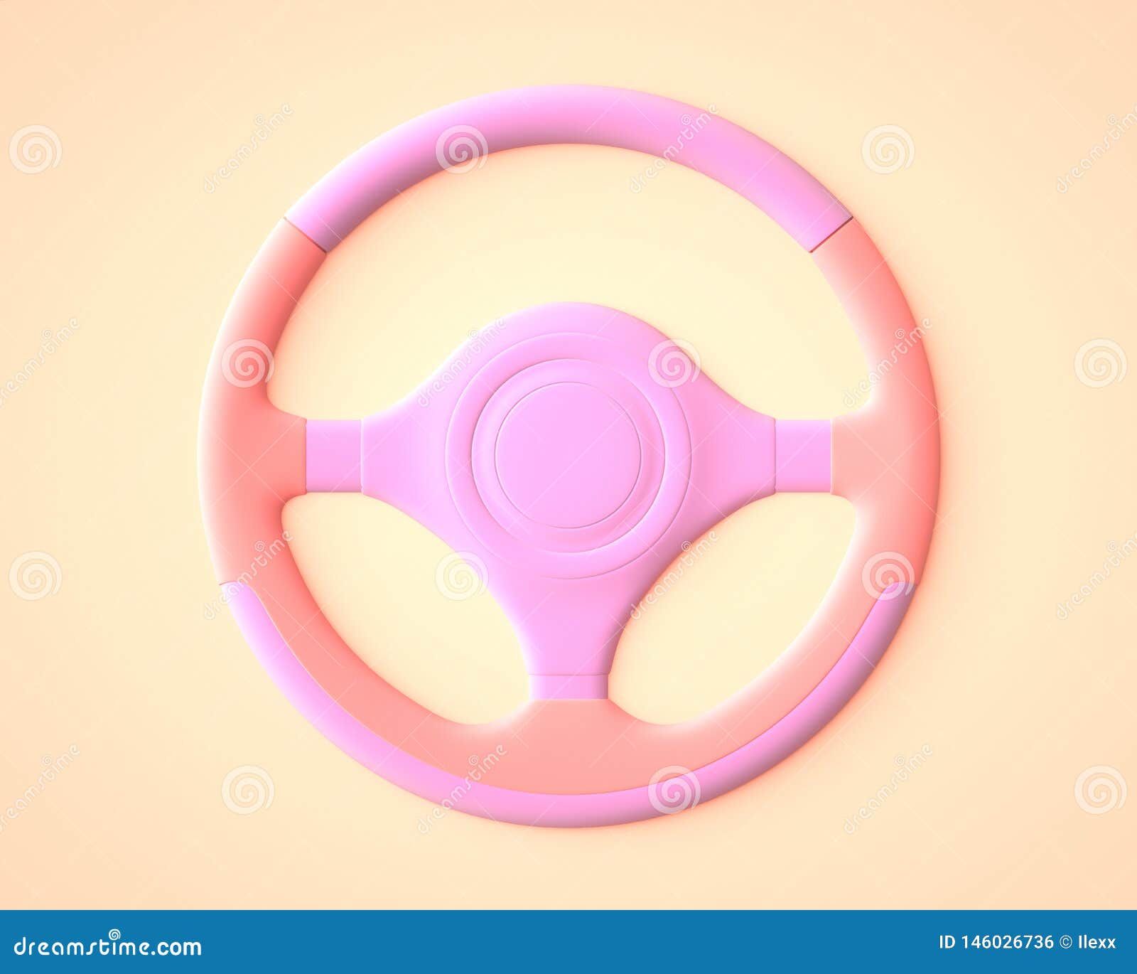 Pink car steering wheel stock illustration. Illustration of style ...