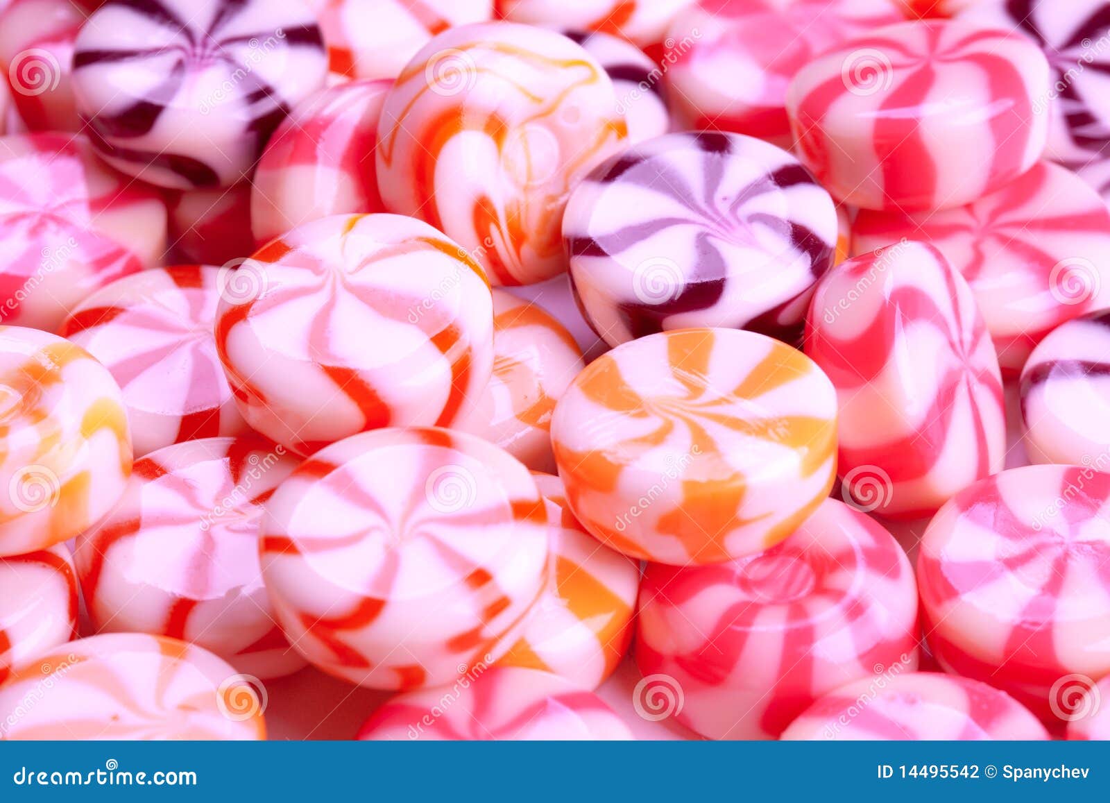 Pink Caramel Chubby Stick On White Background. Stock Photography ...