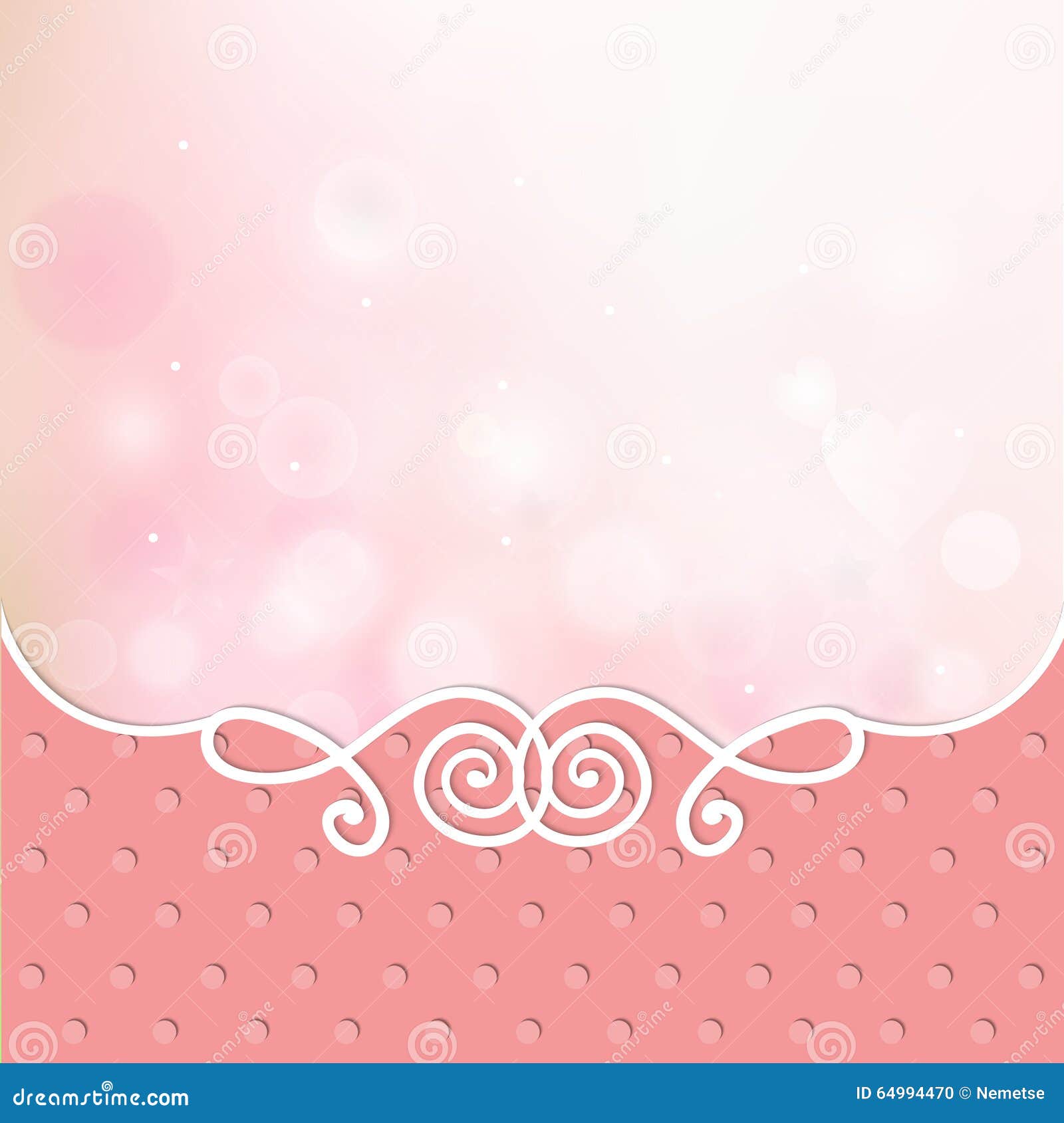 Pink card frame cover stock vector. Illustration of anniversary - 64994470