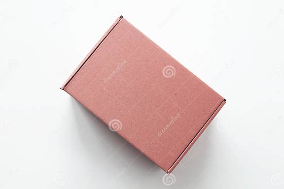 Pink cardboard gift box stock photo. Image of cardboard - 140285434