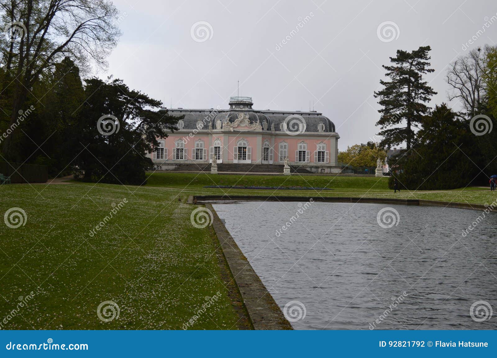 Pink castle in Dusseldorf stock photo. Image of castle - 92821792
