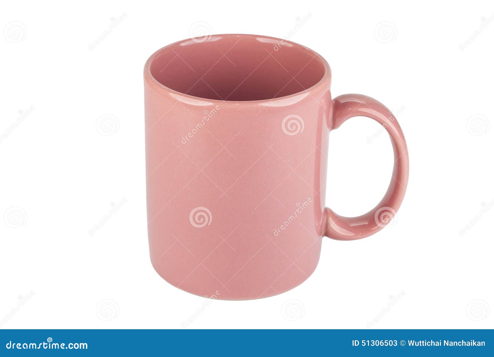 Pink ceramic cup stock image. Image of single, empty - 51306503