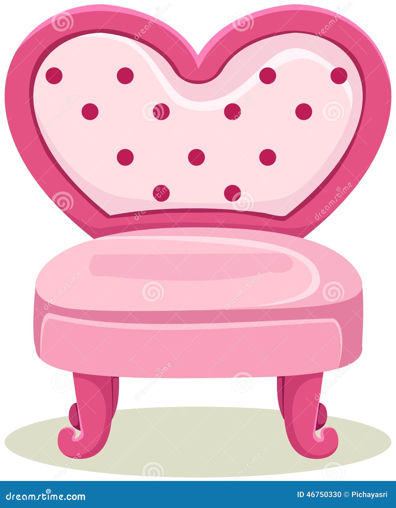 A Pink Chair Sitting In Front Of A Pink Wall. AI. Royalty-Free Stock ...