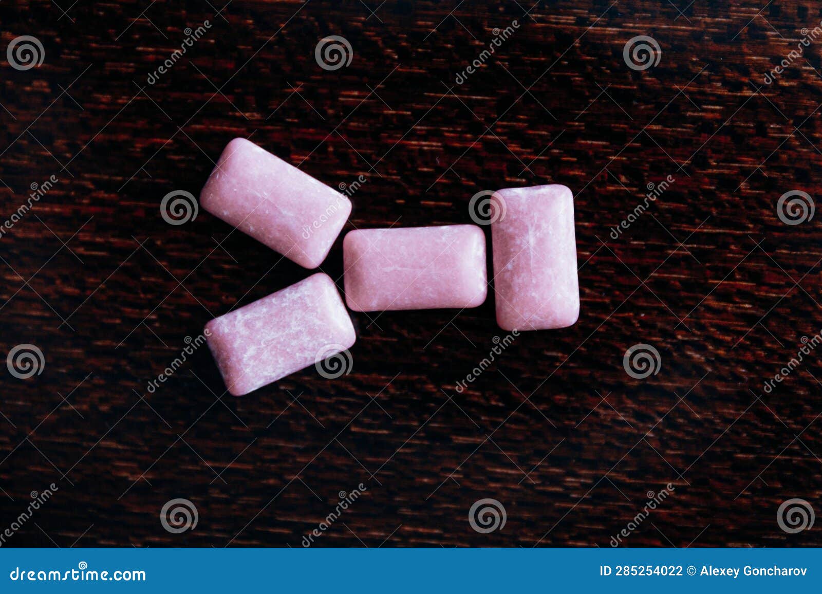 Pink Chewing Gum Lies on the Table Stock Photo - Image of adult ...