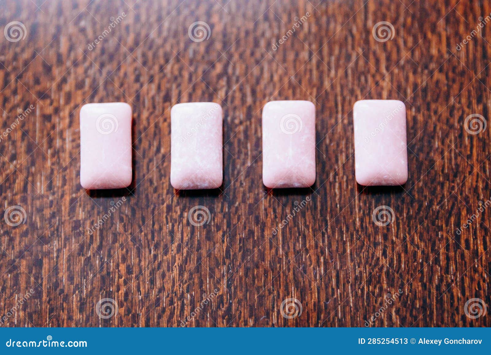 Pink Chewing Gum Lies on the Table Stock Image - Image of bubblegum ...