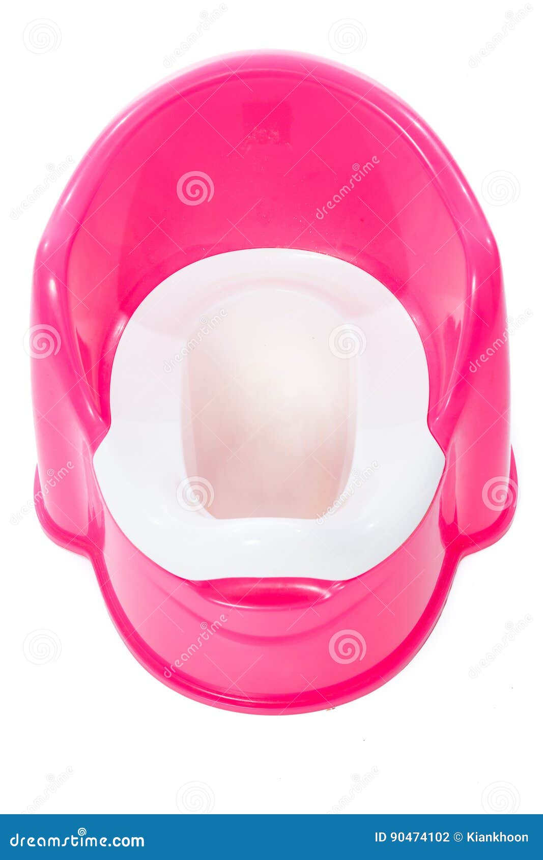 A pink children`s potty stock photo. Image of friendly - 90474102