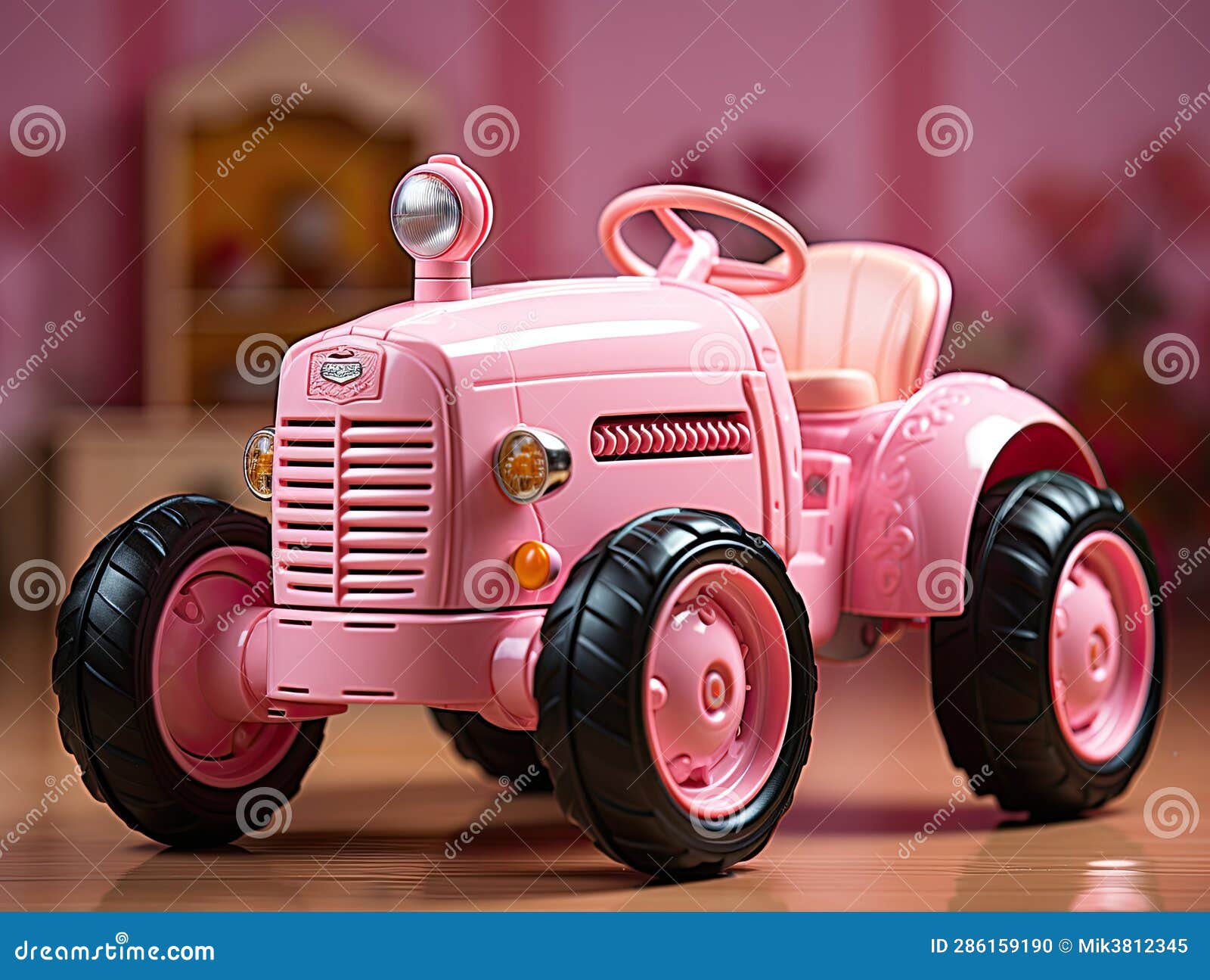 Pink children s toy. stock illustration. Illustration of imagination ...