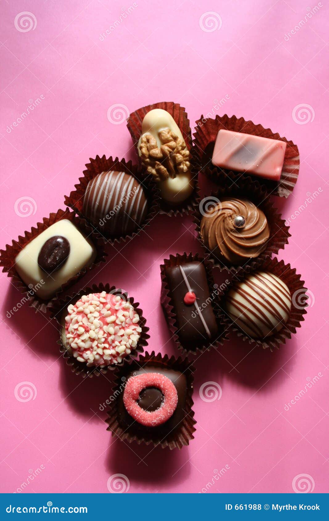 Pink chocolate stock photo. Image of brown, colorful, gift - 661988